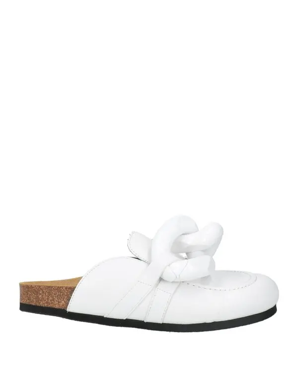 JW Anderson Leather Clogs - White