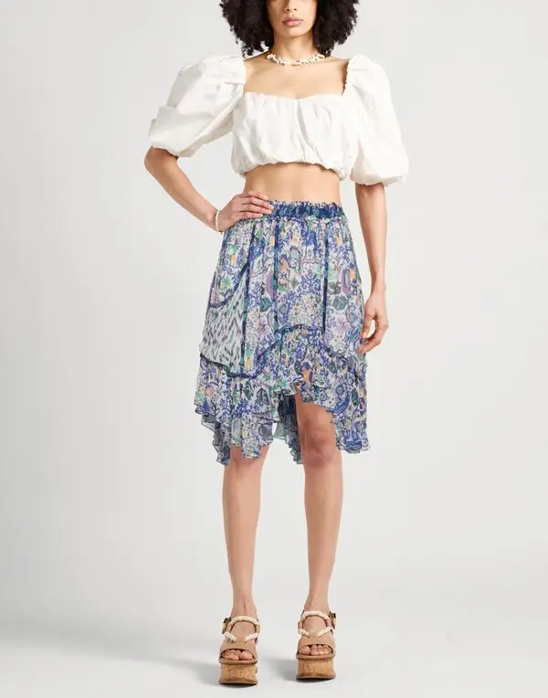 Isabel Marant Étoile Multicolor Chiffon Mini Skirt