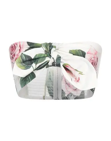 Dolce & Gabbana Floral Tube Top - White