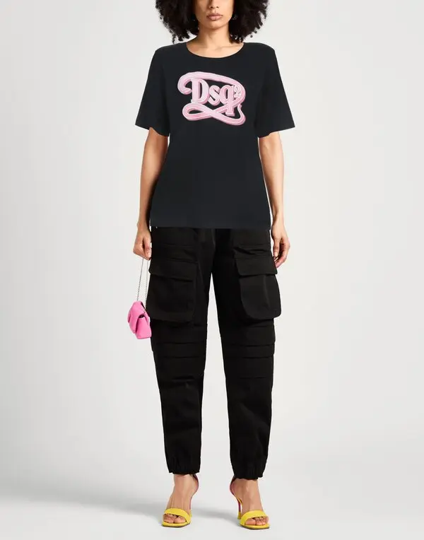 Dsquared2 T-shirt In Cotton And Elastane - Black