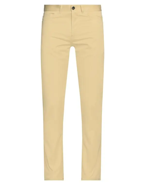 Isaia Twill Cotton Pants - Yellow