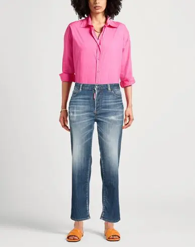 Dsquared2 High Waisted Straight Leg Jeans