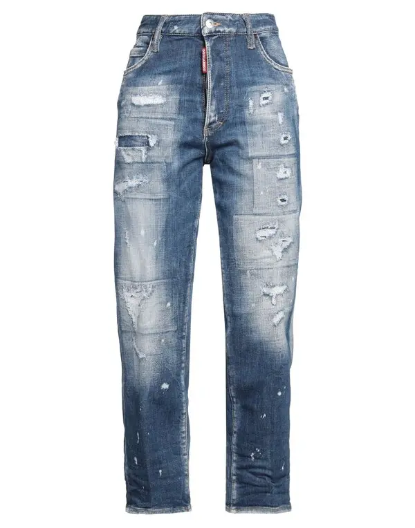 Dsquared2 Straight-leg Jeans With Logo - Blue