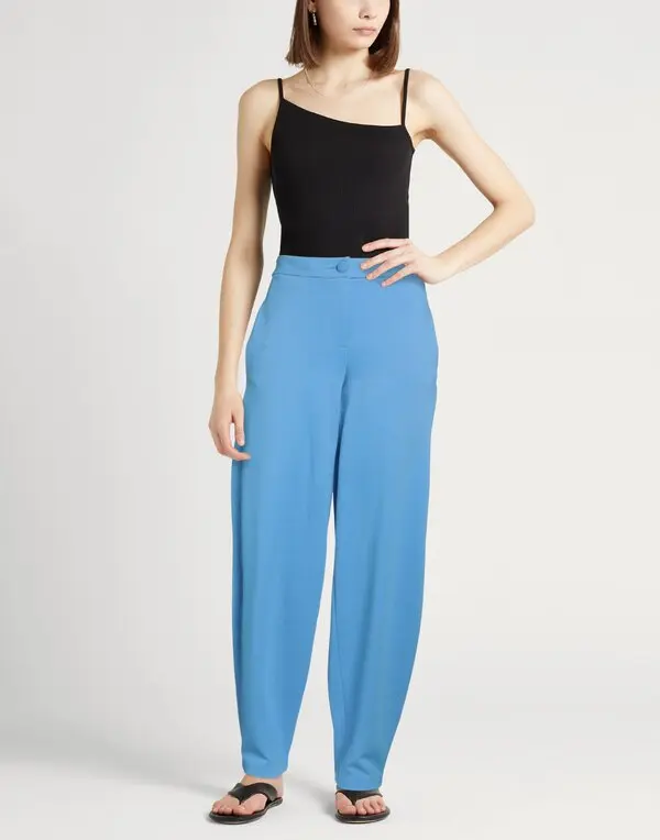 Emporio Armani Tapered Jersey Trousers - Blue