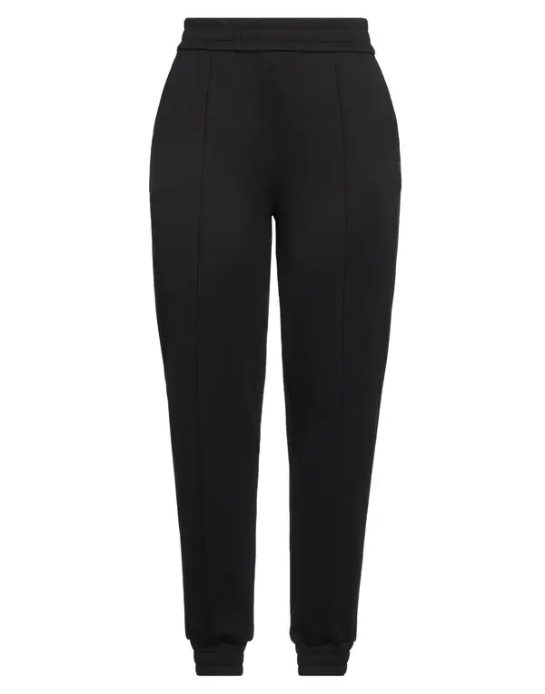 Emporio Armani Track Pants In Polyester, Viscose, And Elastane - Black