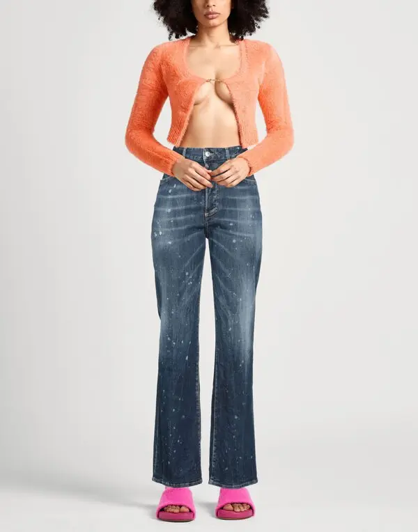 Dsquared2 Straight-leg Jeans With Brand Logo - Blue
