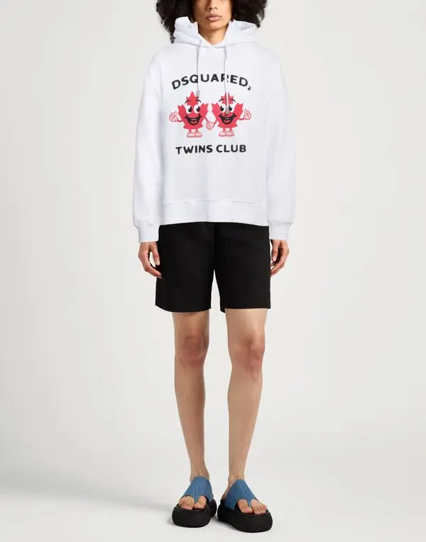 Dsquared2 Cotton French Terry Sweatshirt - White