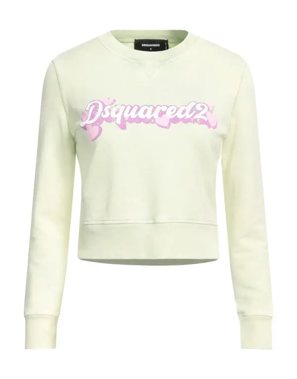 Dsquared2 Sweatshirt In Light Cotton And Elastane - Green
