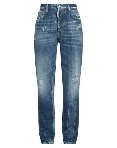 Dsquared2 Cotton Denim Tapered Jeans - Blue