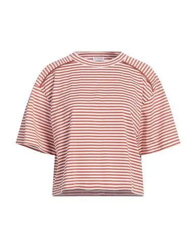 Brunello Cucinelli Striped T-shirt - Red