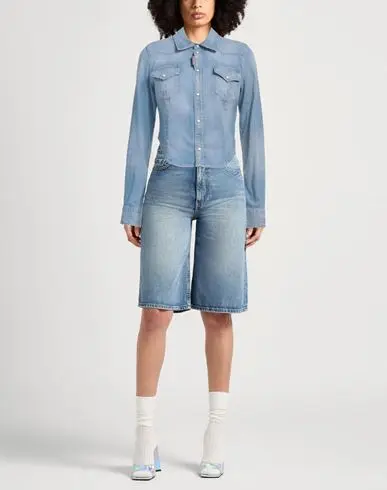 Dsquared2 Distressed Denim Shirt - Blue