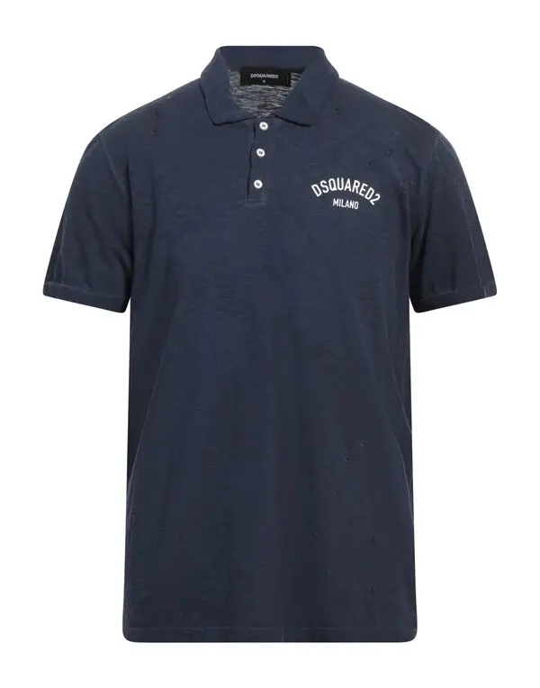 Dsquared2 Polo Shirt Size Cotton, Viscose - Navy