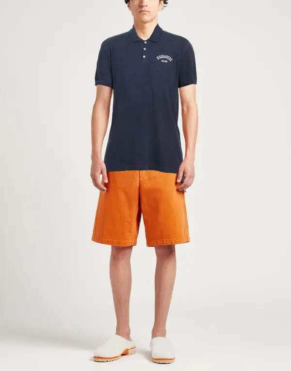 Dsquared2 Polo Shirt Size Cotton, Viscose - Navy