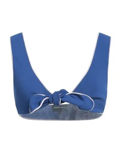 Giorgio Armani Knitted Crop Top - Blue