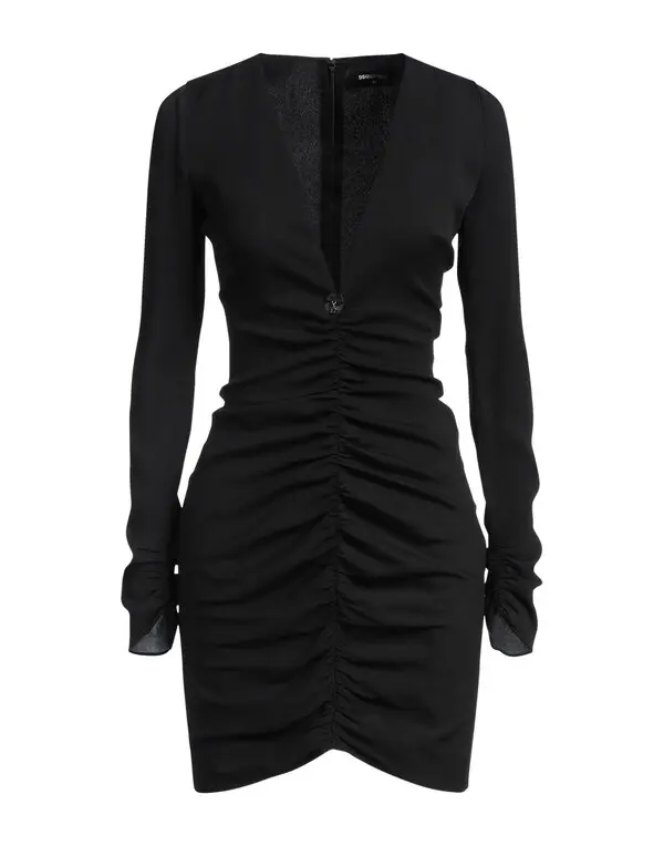 Dsquared2 Mini Dress In Acetate And Silk