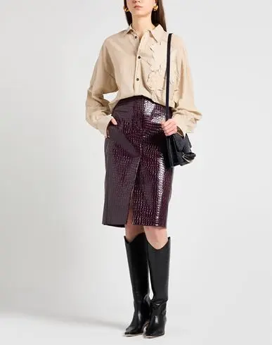 Dsquared2 Oversized Voile Shirt With Appliqu