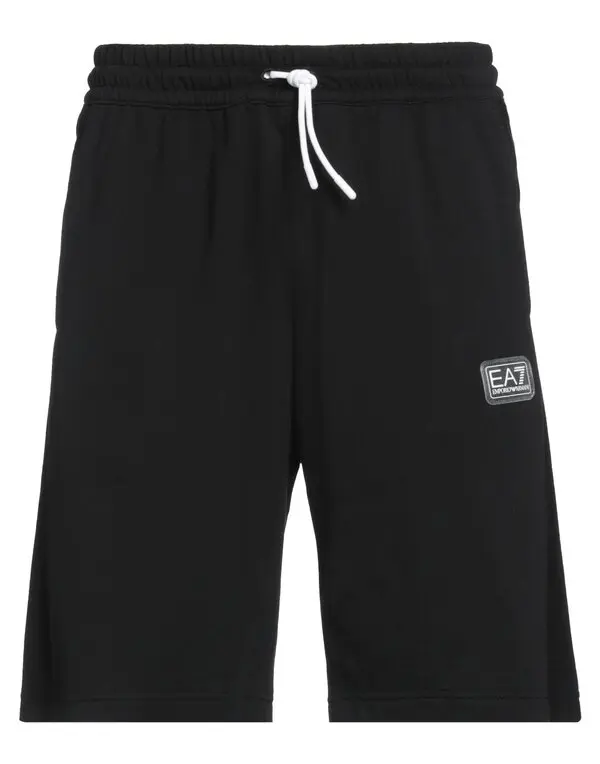 EA7 Athletic French Terry Shorts - Black