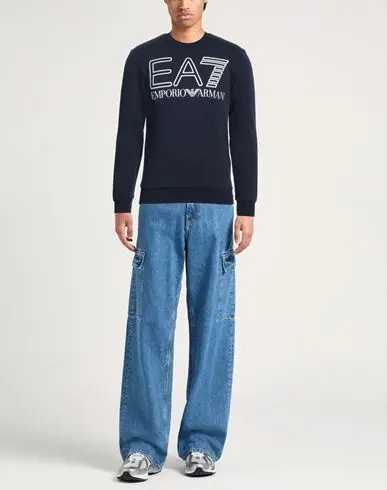 EA7 Cotton Elastane Sweatshirt With Logo