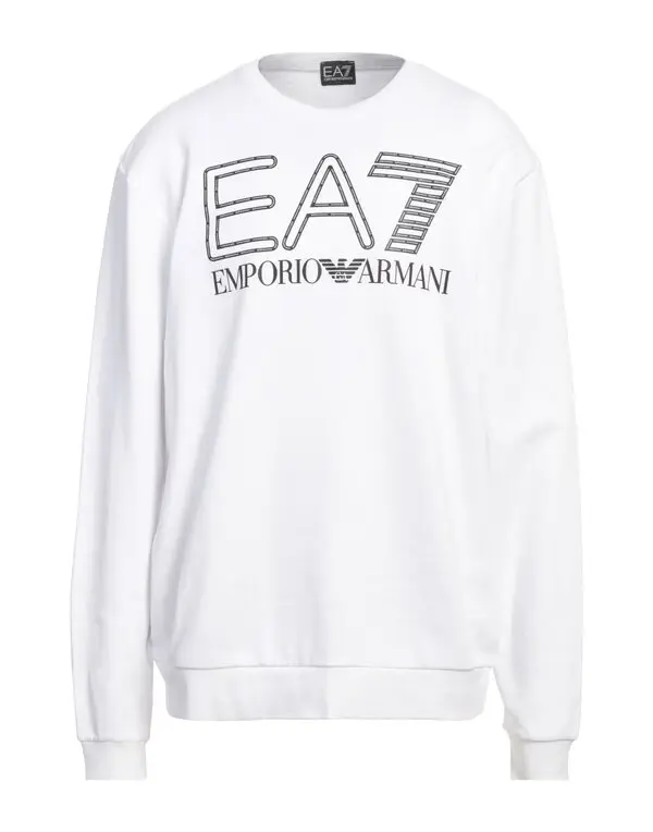 EA7 Cotton Elastane Sweatshirt With Logo