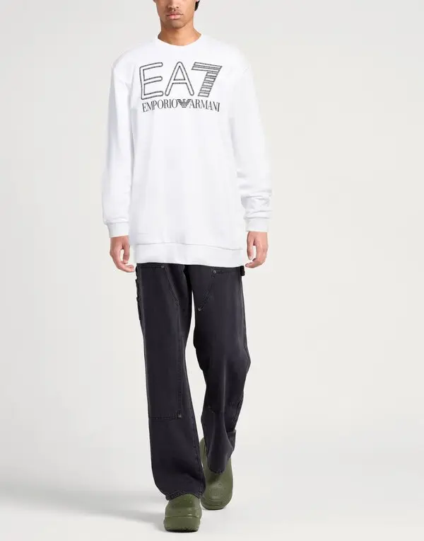 EA7 Cotton Elastane Sweatshirt With Logo