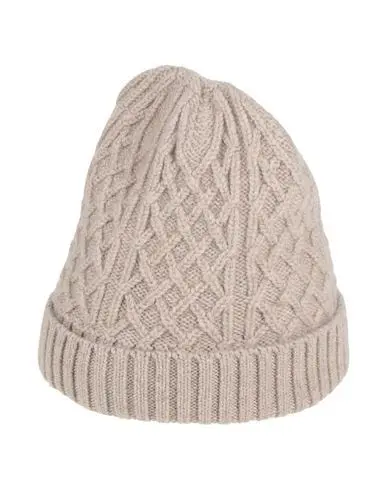 MOORER Knitted Wool Beanie - Beige