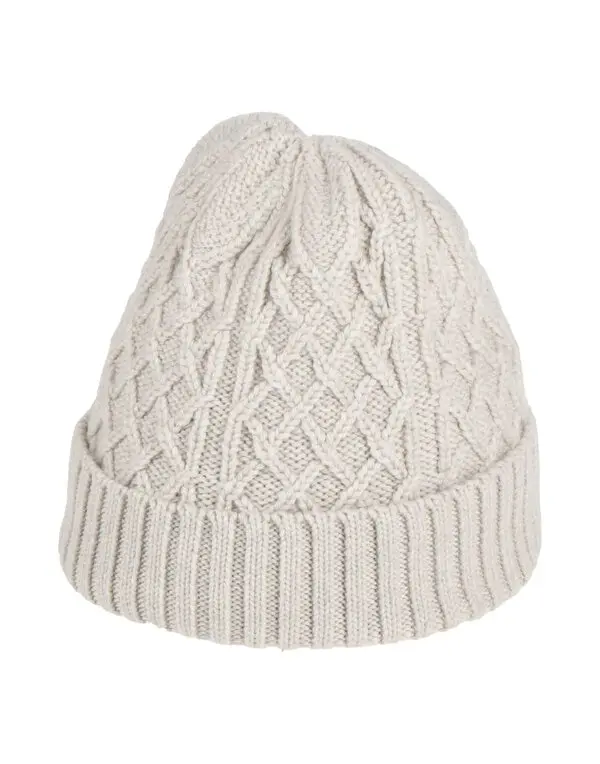MOORER Knitted Wool Beanie - White