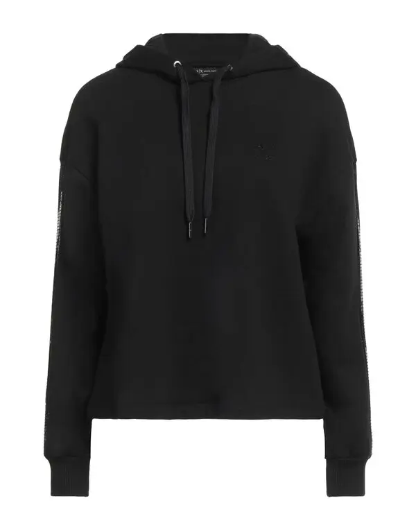 Armani Exchange Sweatshirt In Cotton, Polyester, Polyamide, Metallic Fiber, And Elastane