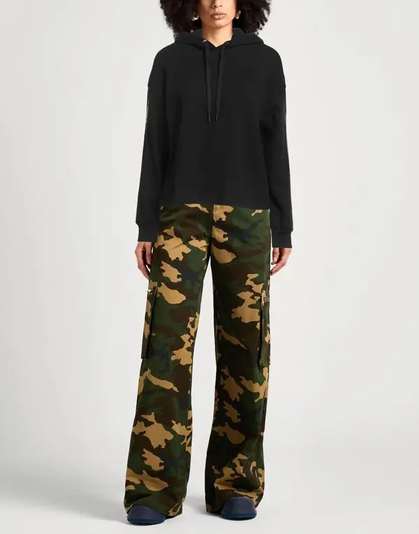 Armani Exchange Sweatshirt In Cotton, Polyester, Polyamide, Metallic Fiber, And Elastane