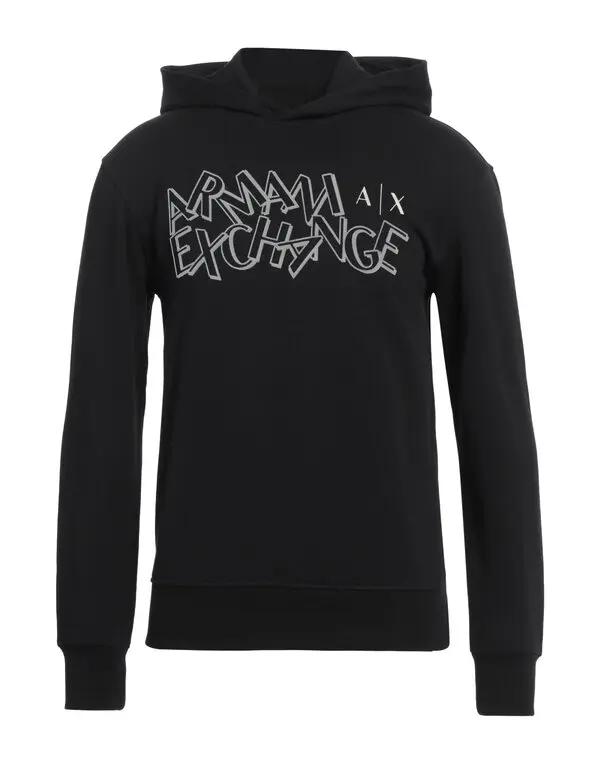 Armani Exchange Cotton French Terry Sweatshirt - Black