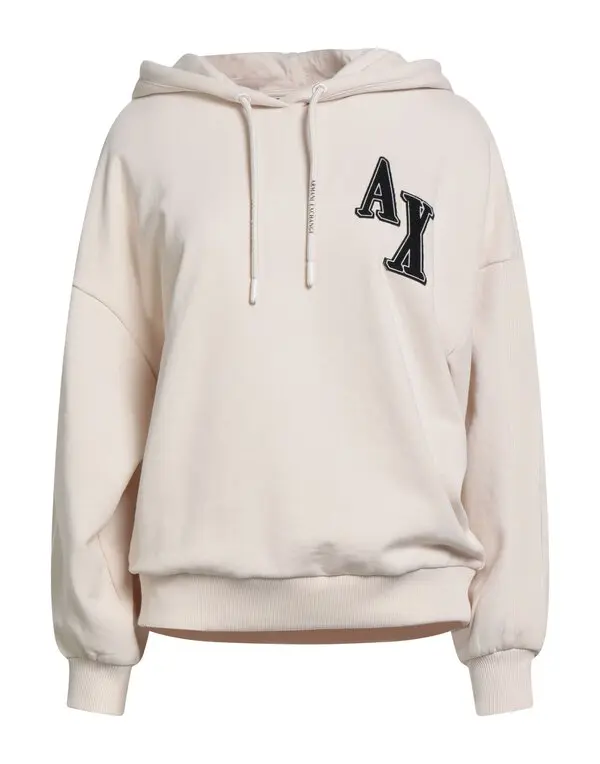 Armani Exchange Cotton-blend French Terry Sweatshirt - Beige