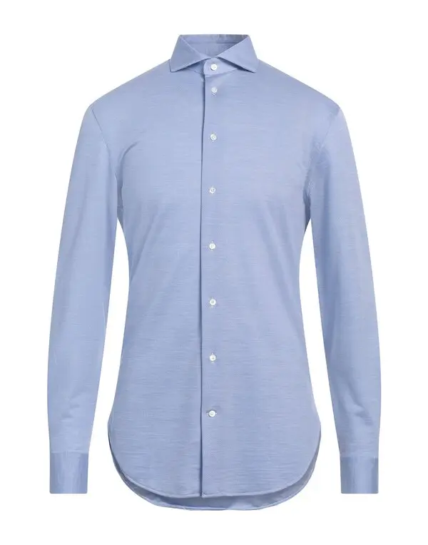 Emporio Armani Shirt Size Virgin Wool, Lyocell - Blue