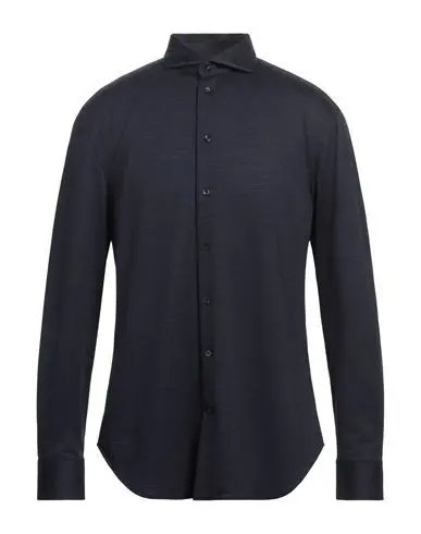 Emporio Armani Shirt Pastel Size Virgin Wool, Lyocell - Midnight Blue