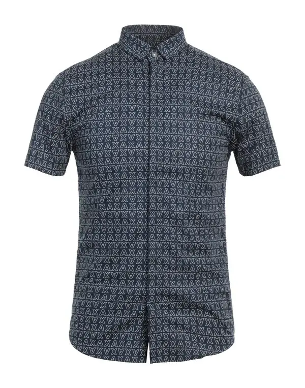 Armani Exchange Shirt Size Cotton, Elastane - Navy