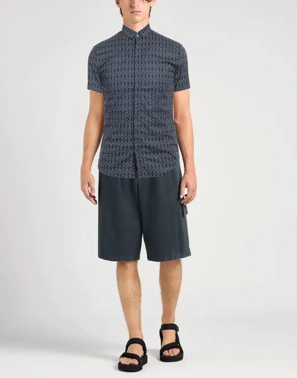 Armani Exchange Shirt Size Cotton, Elastane - Navy