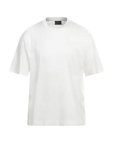 Emporio Armani T-shirt Size Lyocell, Cotton - White