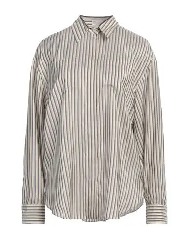 Brunello Cucinelli Striped Poplin Shirt - Beige