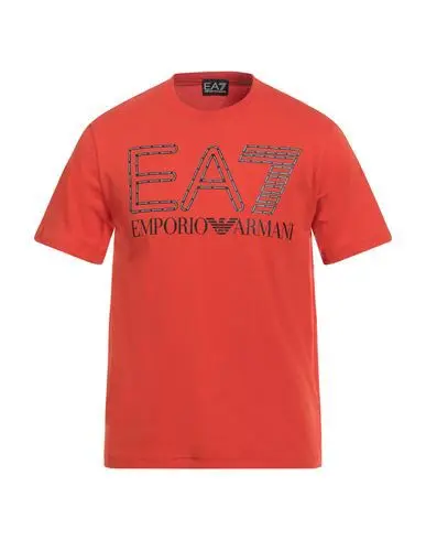 EA7 T-shirt Size Cotton - Orange
