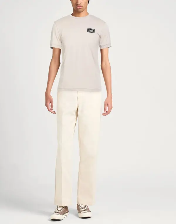 EA7 T-shirt Size Cotton, Elastane, Polyamide, Polyester - Beige
