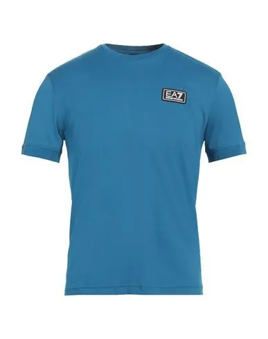 EA7 T-shirt Deep Teal Size Cotton, Elastane, Polyamide, Polyester - Green