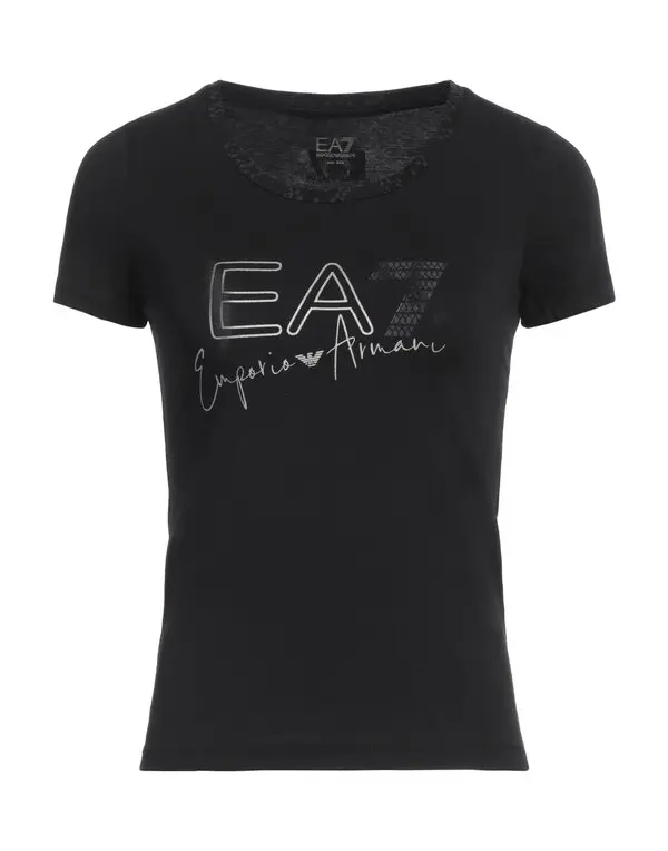 EA7 Logo-print T-shirt - Black