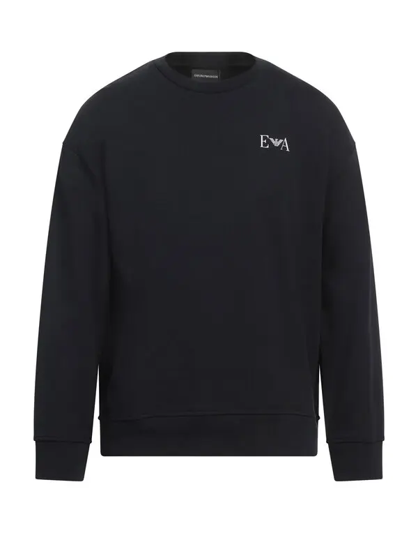 Emporio Armani Cotton-elastane Sweatshirt - Blue