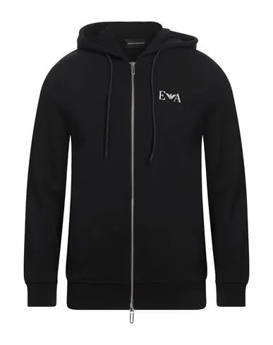 Emporio Armani Cotton-elastane Fleece Sweatshirt - Black