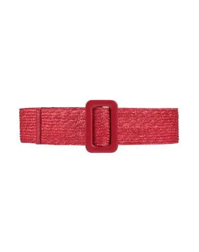 Emporio Armani Straw Belt - Red