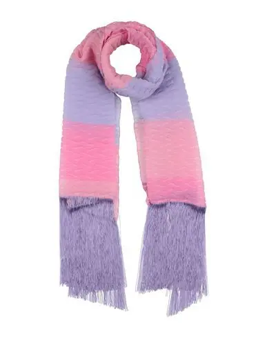 Emporio Armani Scarf Fuchsia Cotton, Polyamide, Polyester - Pink