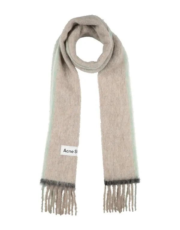 Acne Studios Scarf Light Alpaca Wool, Wool, Nylon, Mohair Wool - Grey