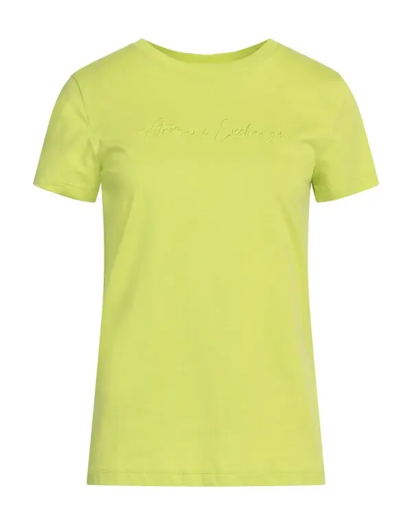 Armani Exchange T-shirt With Embroidered Logo - Green