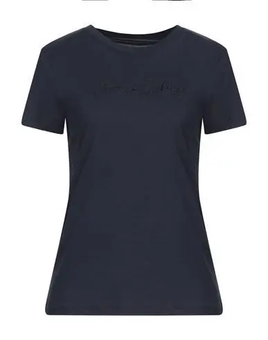Armani Exchange T-shirt With Embroidered Logo - Navy