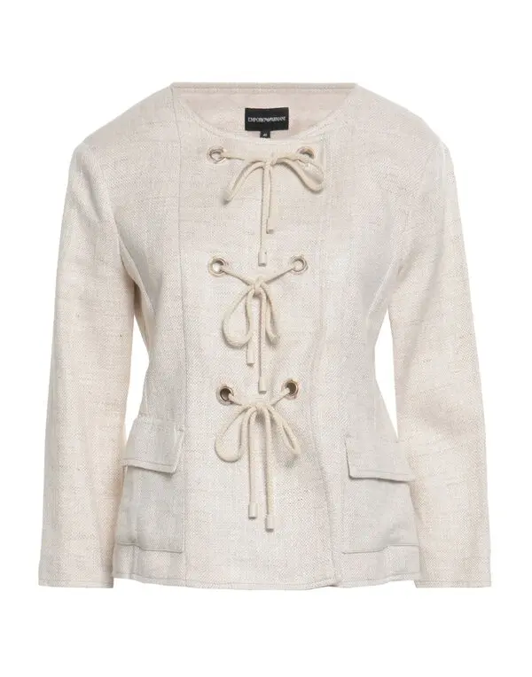 Emporio Armani Jacket In Linen And Viscose