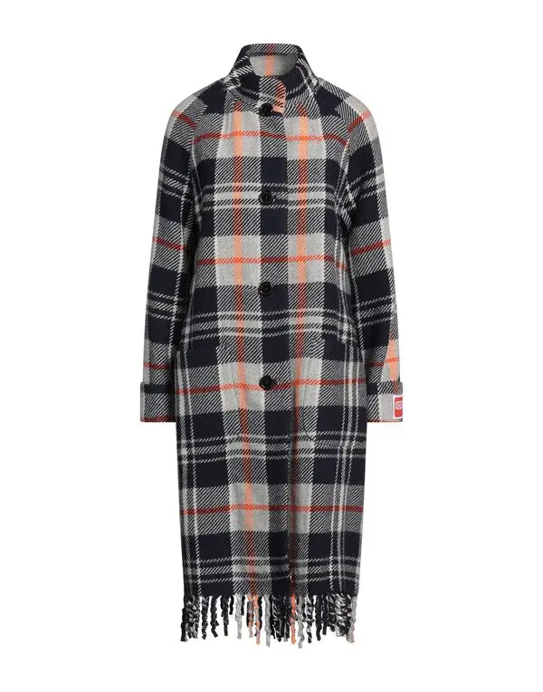 Kenzo Tartan Tweed Coat