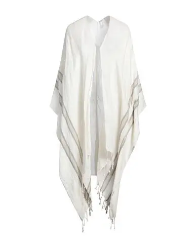 Brunello Cucinelli Linen Cape - White